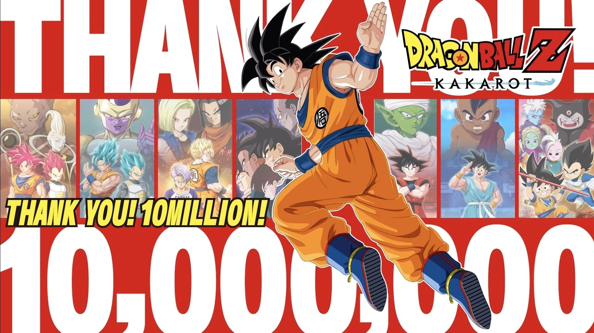 DRAGON BALL Z: KAKAROT has sold over 10 million copies - Gamers News ...